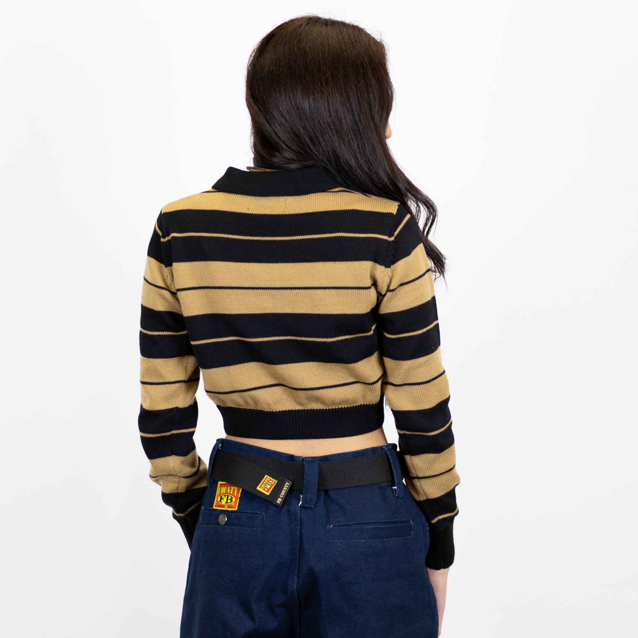FB County Long Sleeve Charlie Brown Crop Top